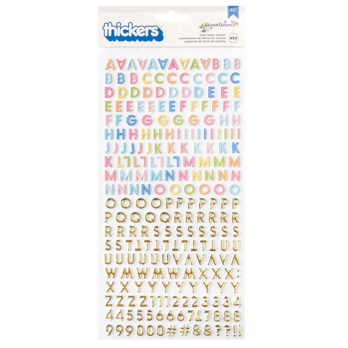 Paige Evans Adventurous Mini Thickers-Alphabet | Michaels
