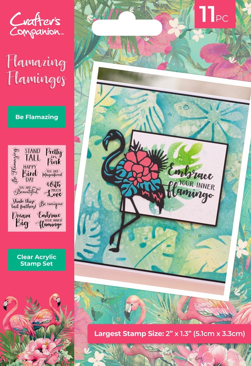 Flamazing Flamingos Clear Acrylic Stamp Set-Be Flamazing | Michaels