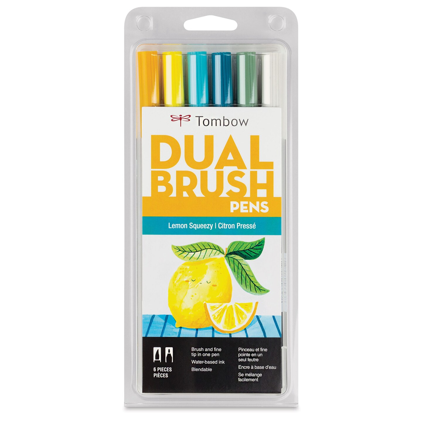 Tombow Dual Brush Pens - Set of 6, Lemon Squeezy | Michaels