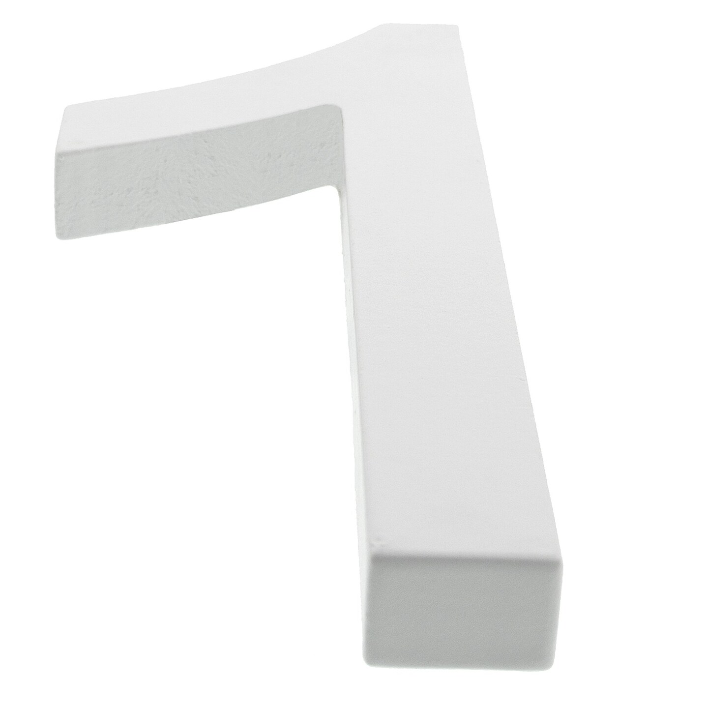 Arial Font White Painted MDF Wood Number 1 (One) 6 Inches | Michaels