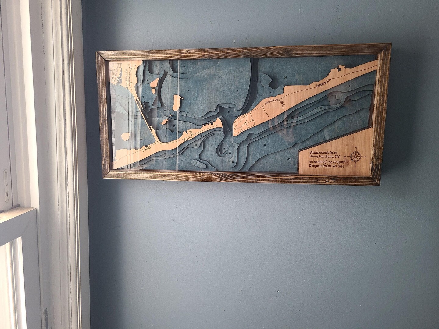 Shinnecock Inlet, NY 3d Wood Map | MakerPlace by Michaels