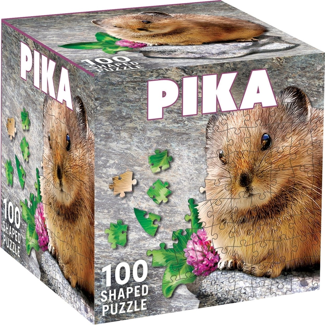 Pika 100 Piece Shaped Jigsaw Puzzle Eco-Friendly Recycled Board Alpine ...