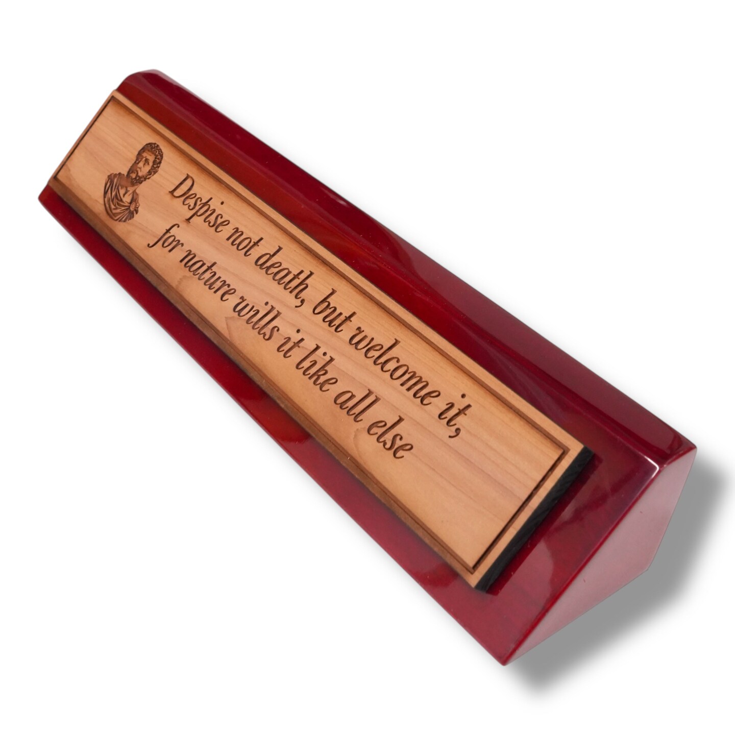 Desk Wedge Name plate - Marcus Aurelius - 11 Inches | Michaels