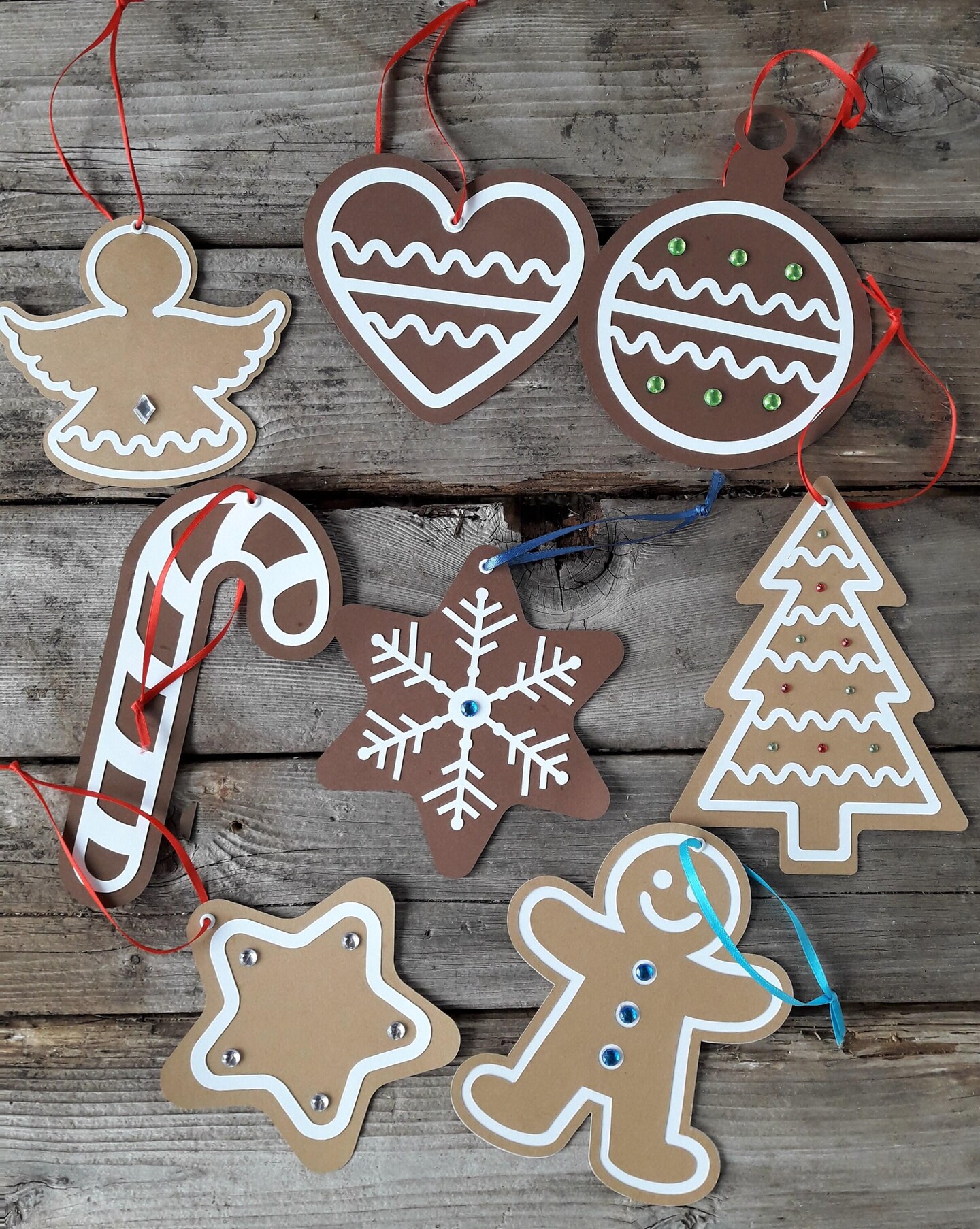 Fun Gingerbread Gift Tag Set 3 pack, Christmas gift tag, Holiday tags ...