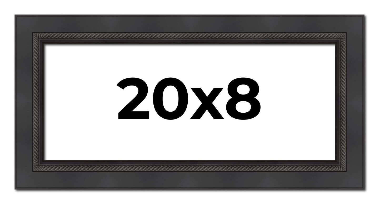 8x20 Traditional Picture Frame with UV-Resistant Acrylic & Acid Free ...