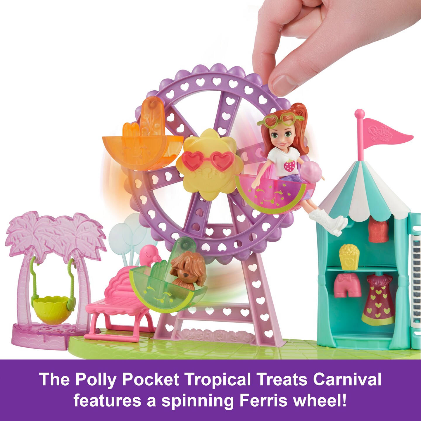 Mattel - Polly Pocket Tropical Treats Carnival Playset [COLLECTABLES ...