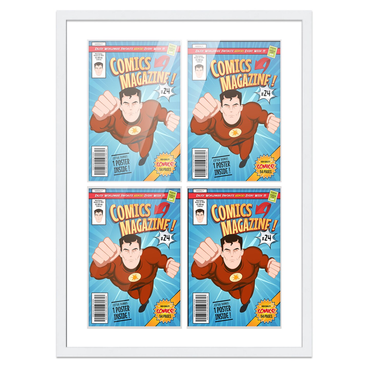 Comic Book Display Frame for Golden Age Comics Published Between 1938 ...