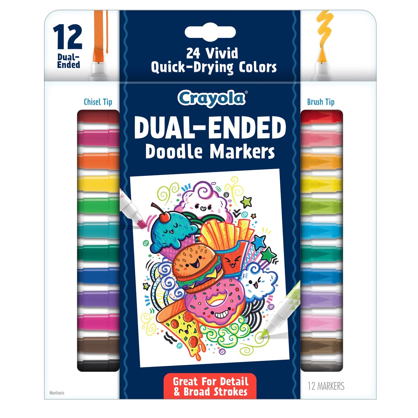 Doodle & Draw Dual-Ended Doodle Marker, 12 Count | Michaels
