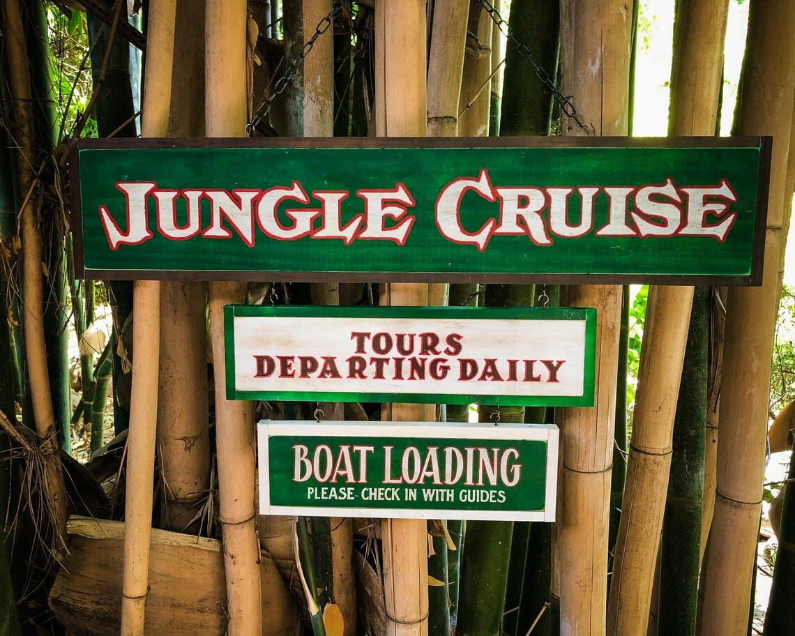 Cruising the Jungle Dock Boat Loading Sign, Solid Wood and Paint ...