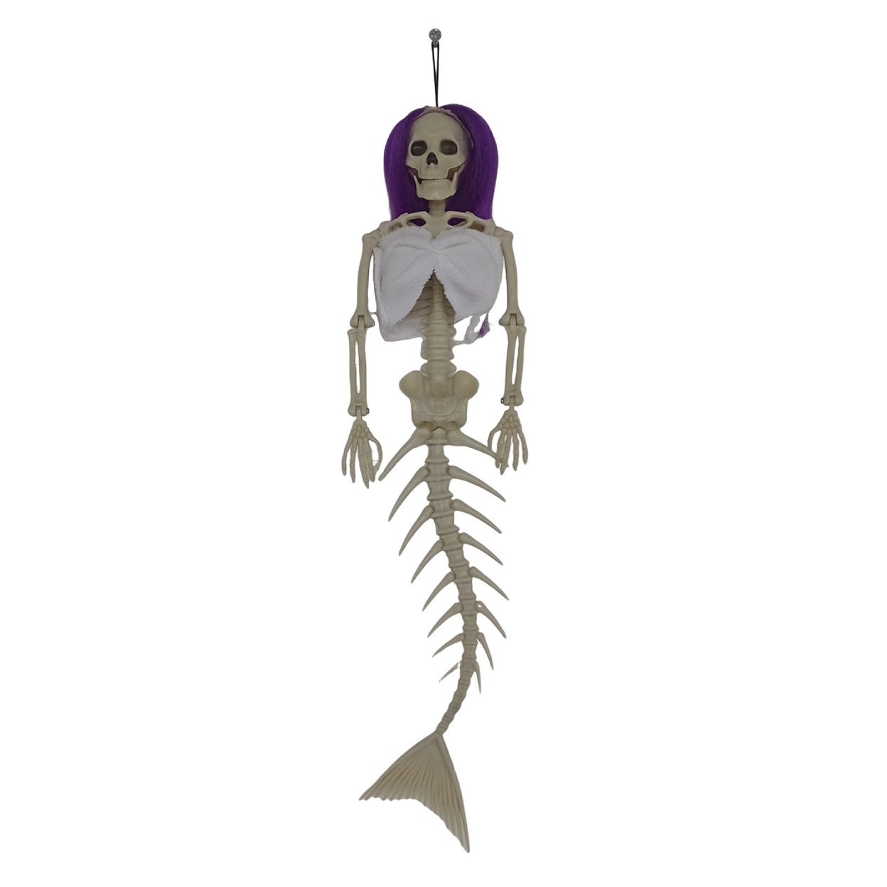 Halloween Mermaid Skeleton Hanging Decoration Plastic Bone Mermaid ...