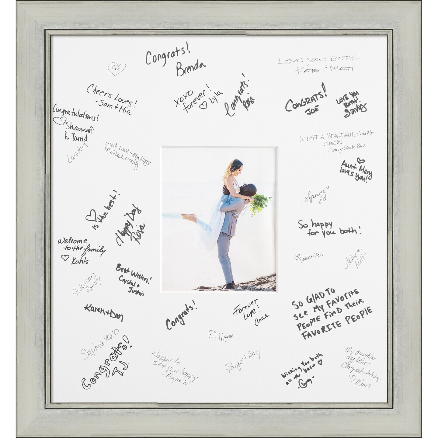 Flair Signature Mat Picture Frame, Photo Frame Wedding Guest Book ...