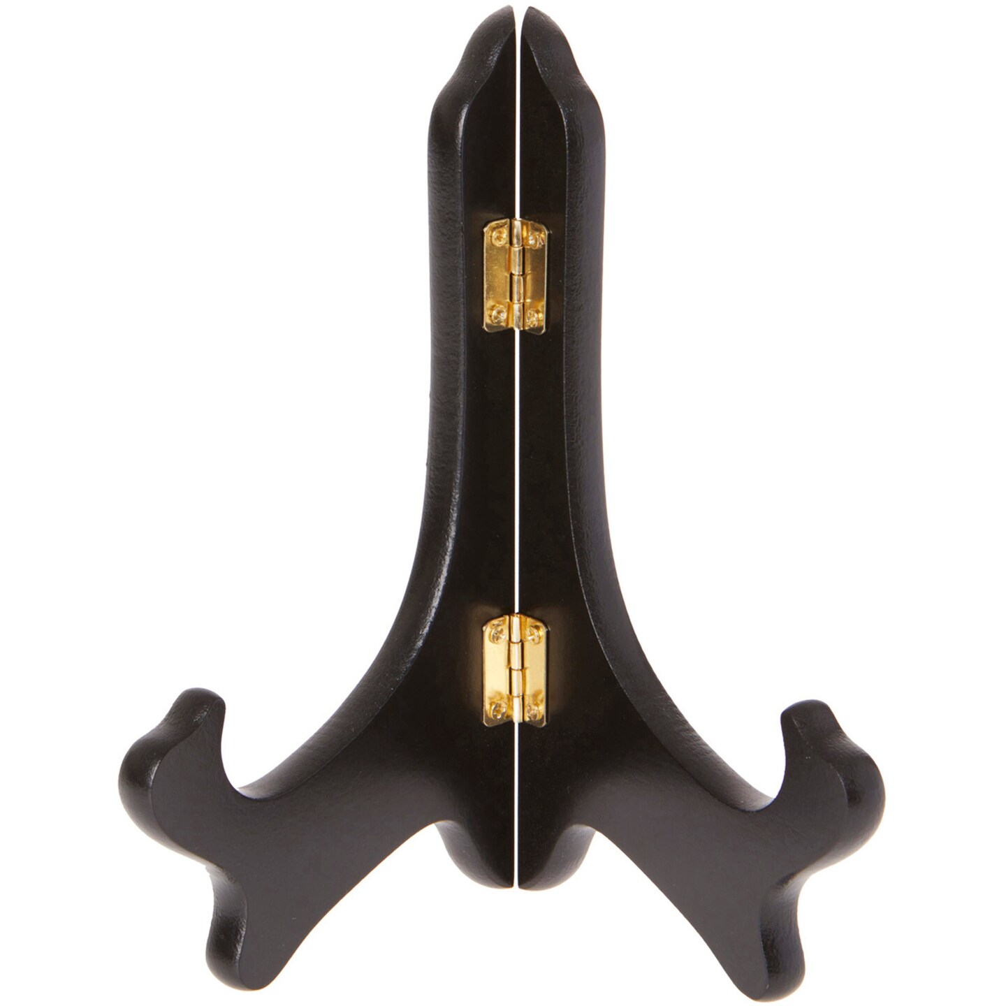 Bard's Hinged Black MDF Wood Plate Stand, 7" H x 6" W x 4.25" D (For 7 ...