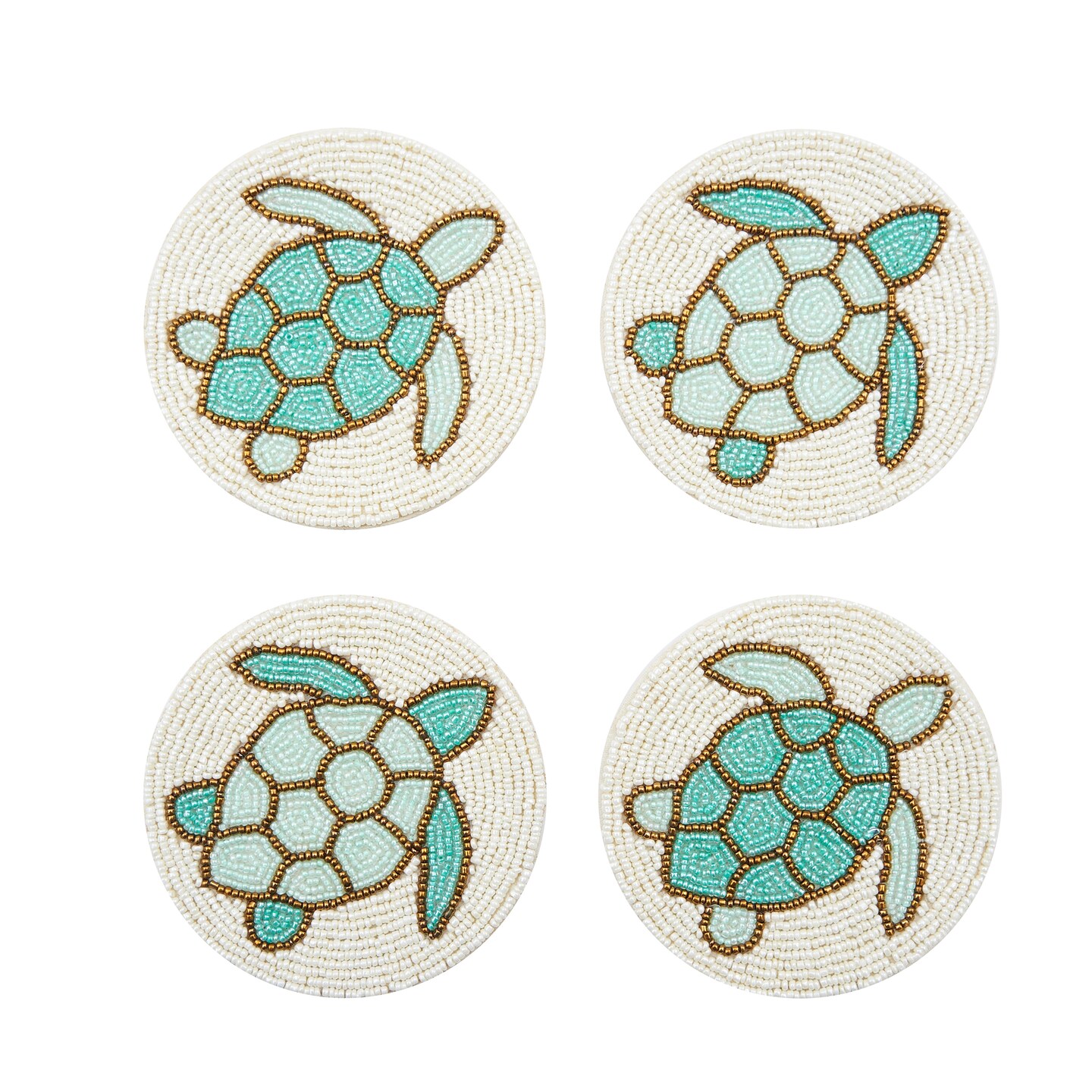 Beaded Sea Turtle Coasters S/4 | Michaels