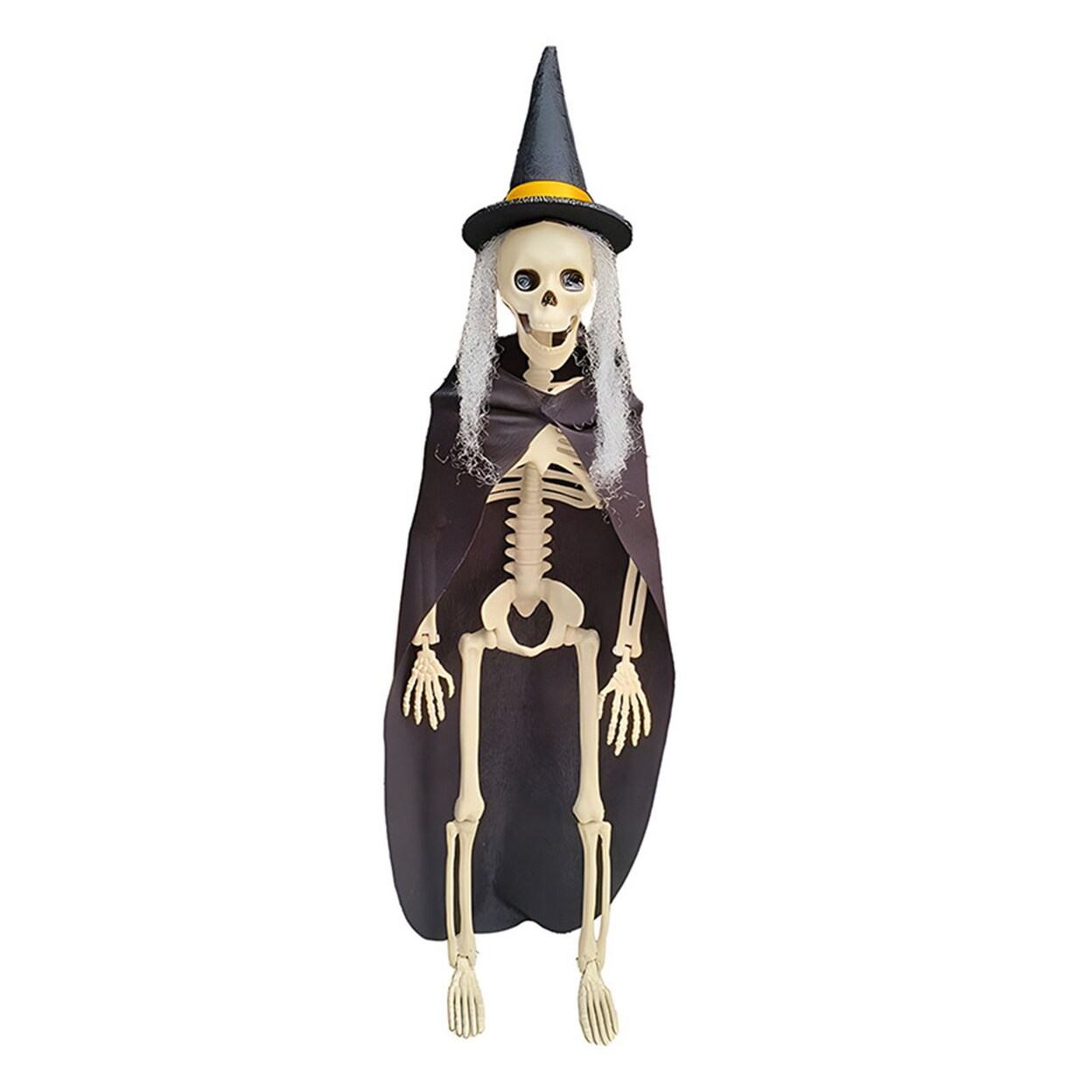 Halloween Witch Skeleton Decoration Posable Full Body Bone Statue ...