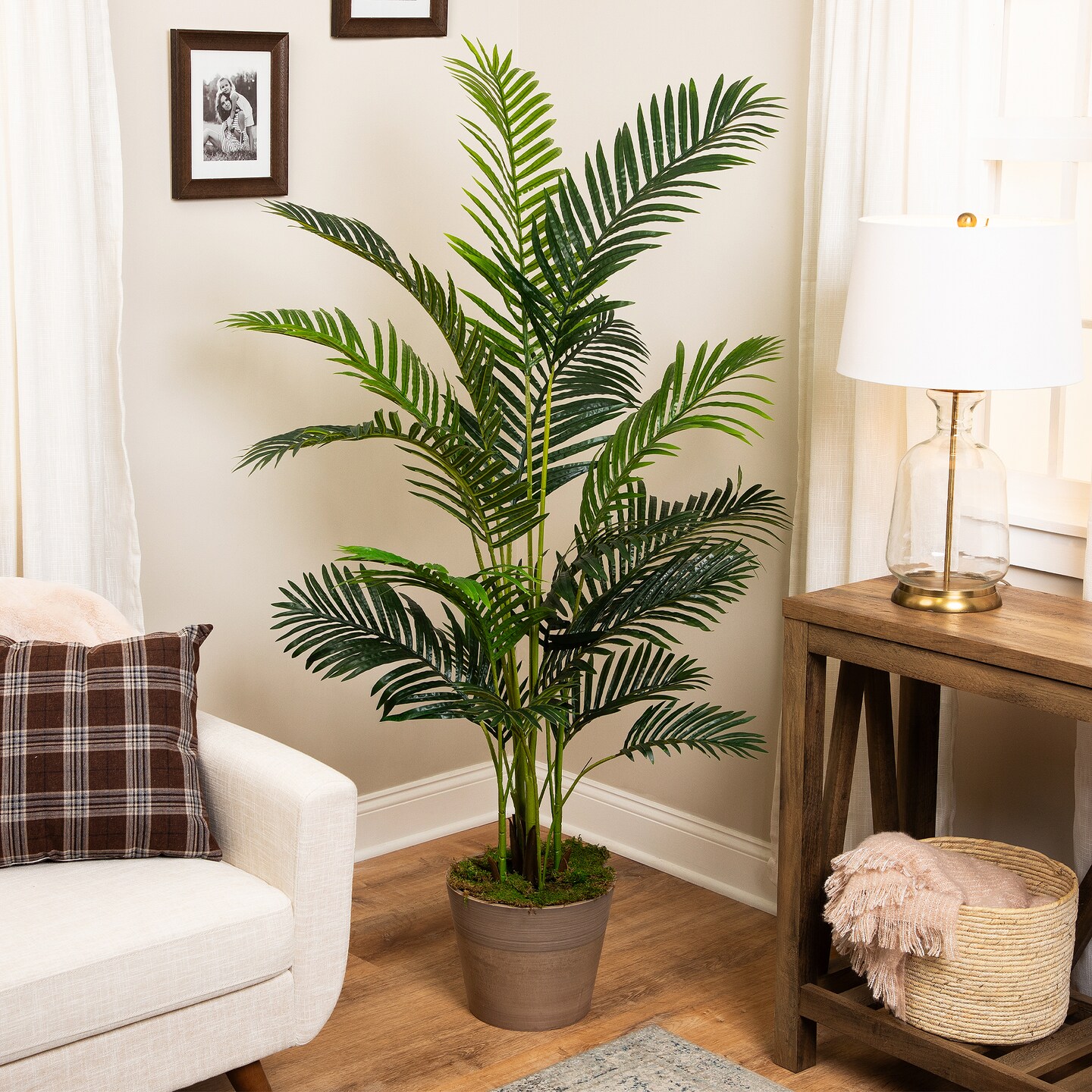 Northlight Potted Artificial Green Areca Palm Tree - 5.25' | Michaels