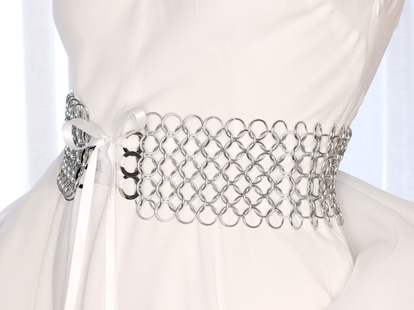 Chainmail Corset Belt | Women's Lace Up Waist Belt for Fantasy Inspired ...