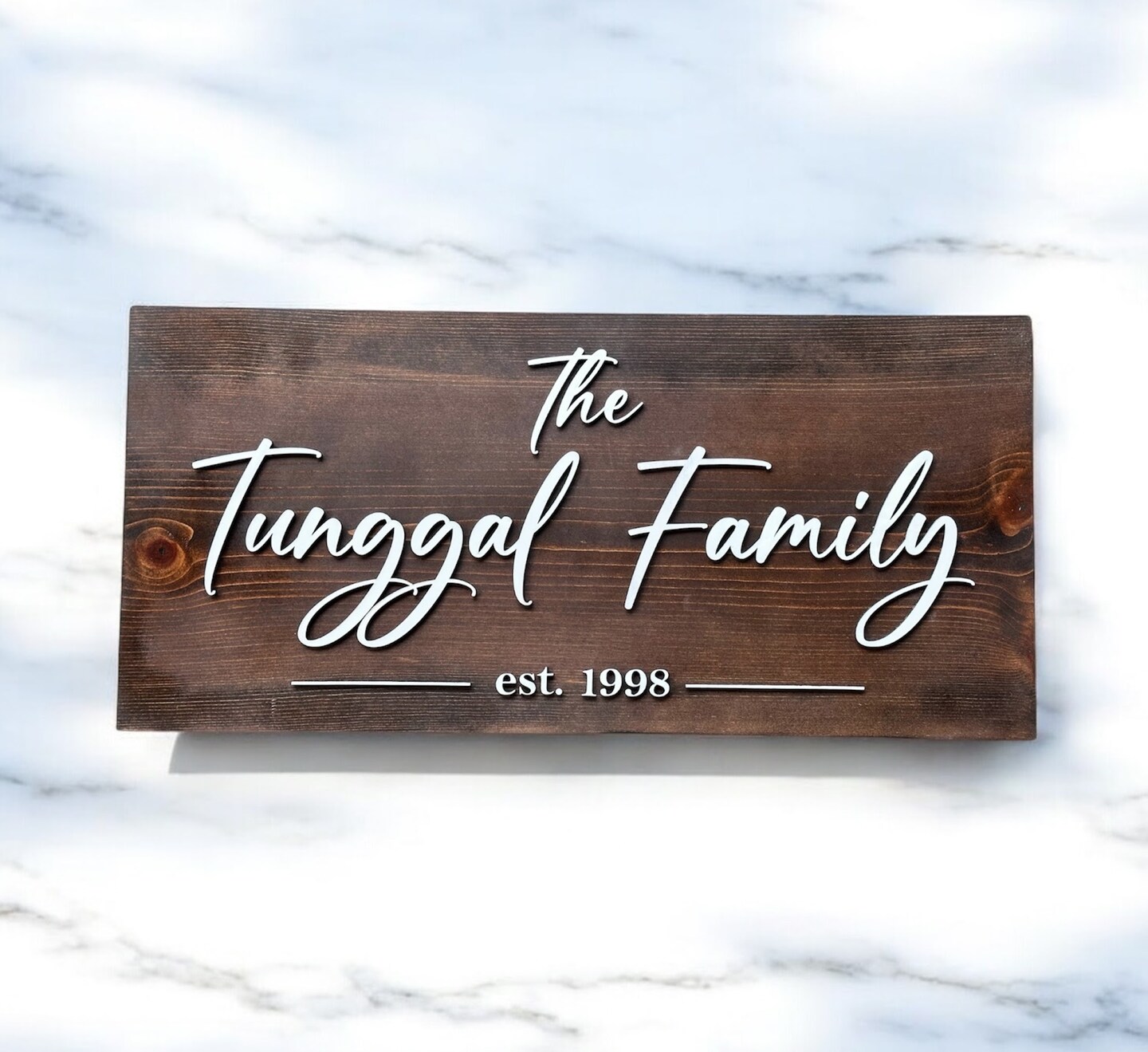 Custom Family name sign, 3D name sign, Family Keepsake, Wedding gift ...