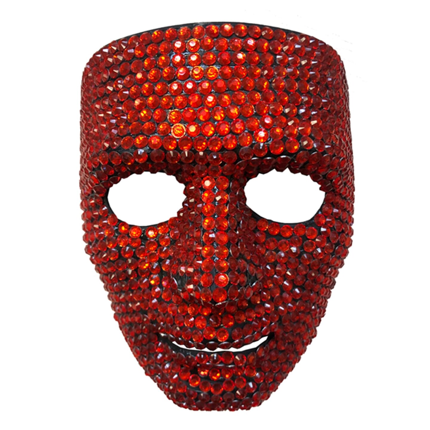 Bedazzled Red Rhinestone Skull Mask Adult Costume Accessory | Michaels