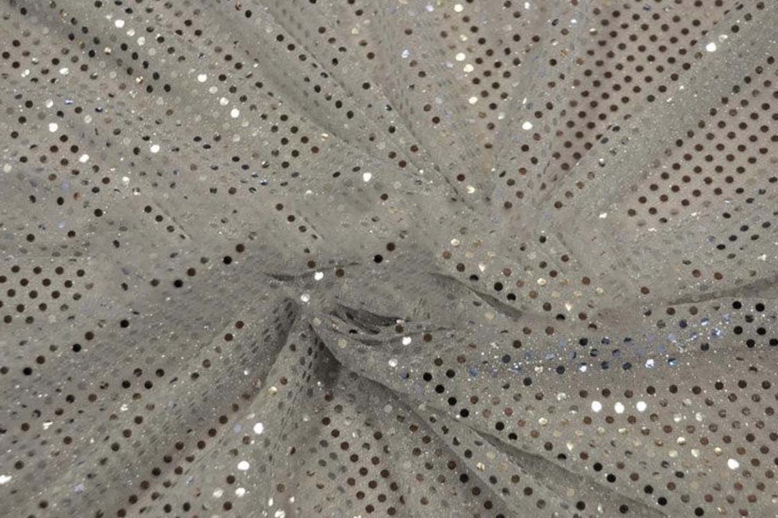1 Yard Confetti Dot Sequins Fabric with 3mm Metallic Shine for Costumes ...