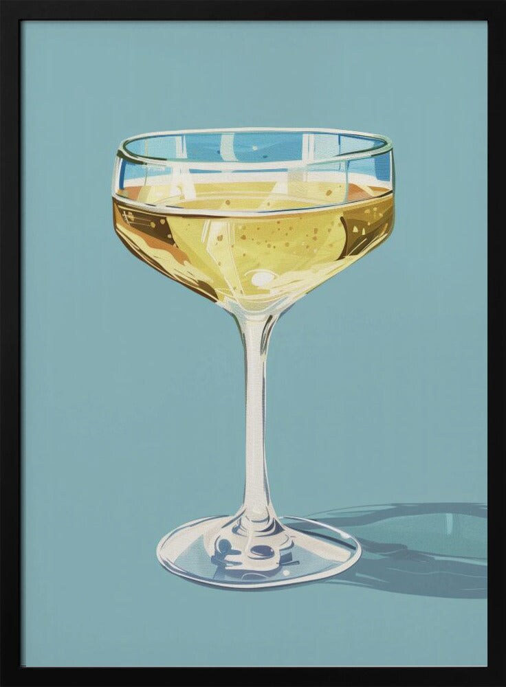 Champagne - Jolly and Dash - Jolly and Dash 24x36 Black Framed Art ...