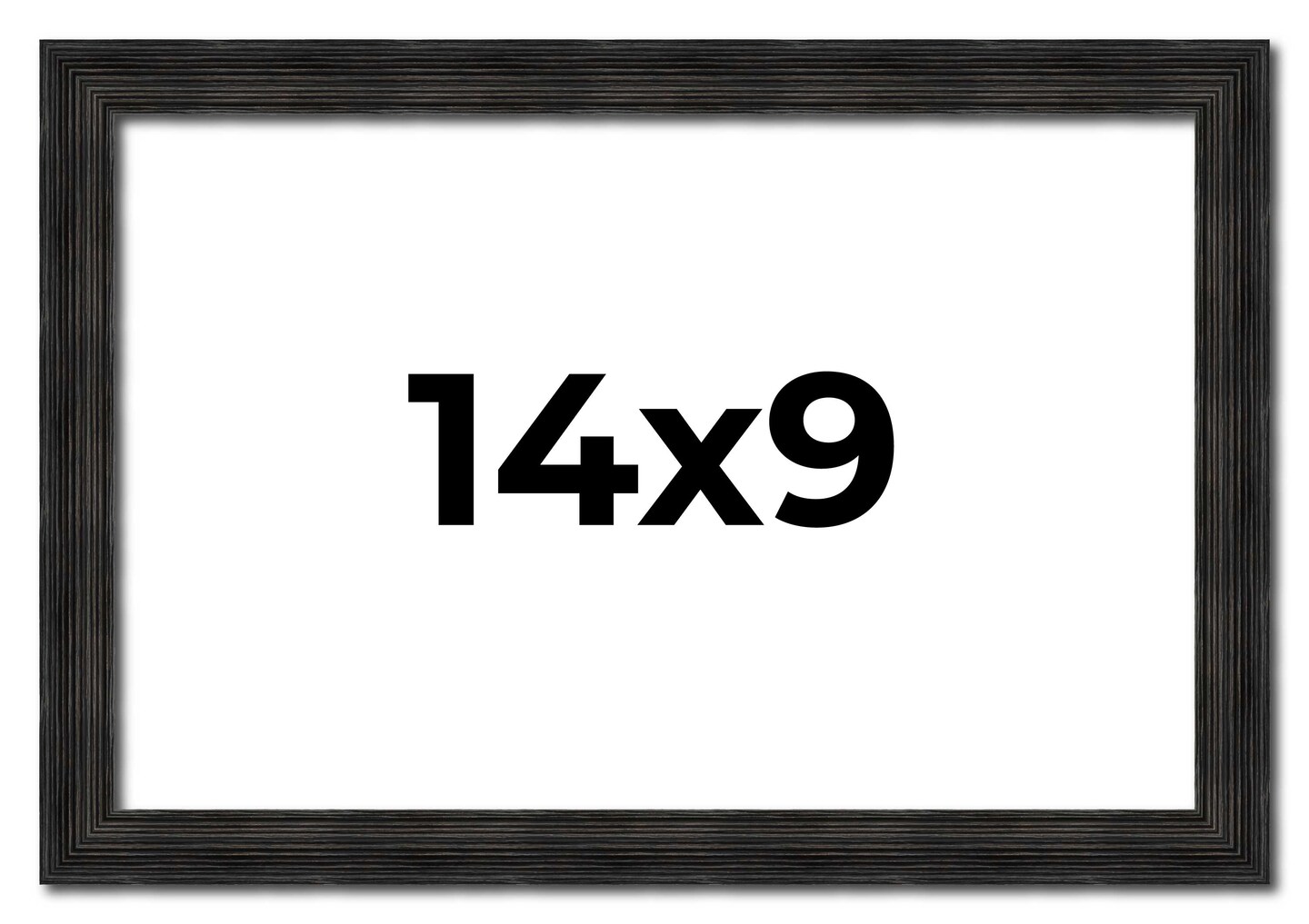 14x9 Thin Barnwood Picture Frame with UV-Resistant Acrylic & Acid Free ...
