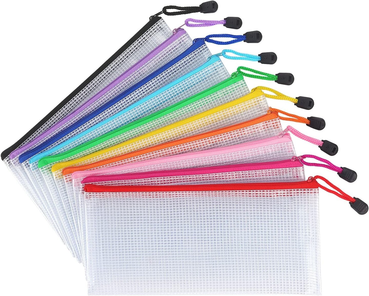 Mesh zipper pouch store