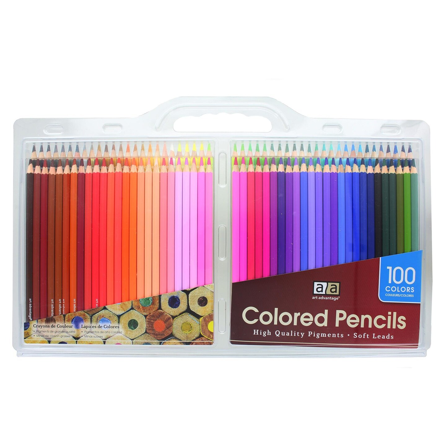 Art Advantage Color Colored Pencil Set 100pc – Colored Pencils, Drawing ...