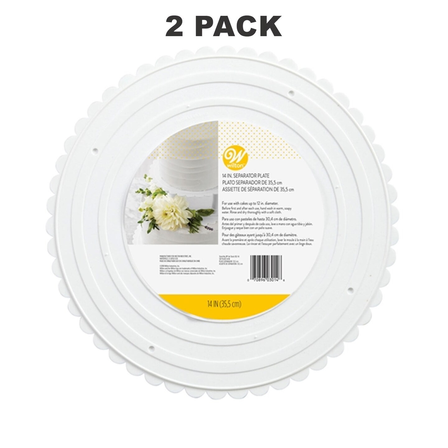 Wilton 14" Round Scallop Edge Cake Separator Plate | Michaels