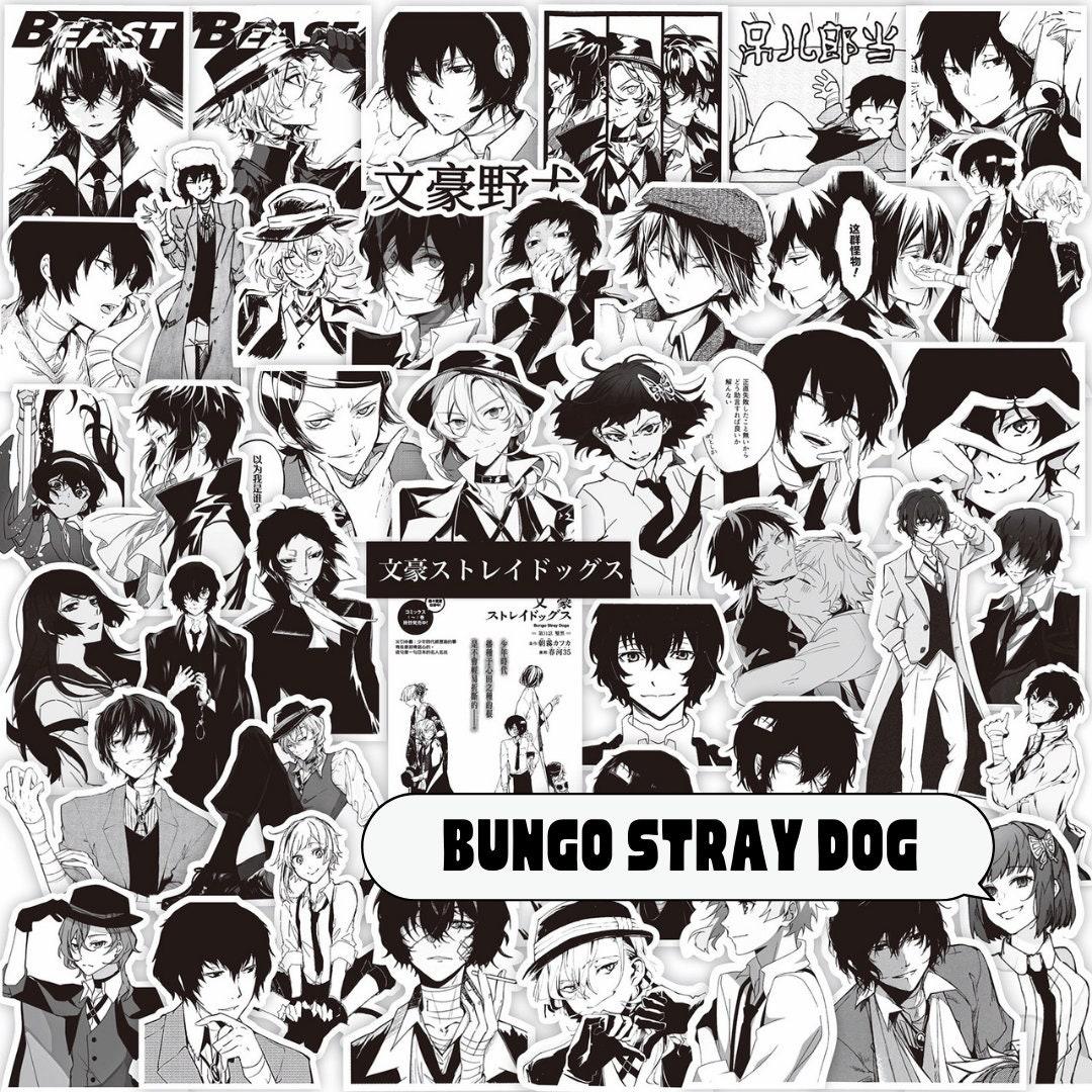 Bungo stray dog manga Stickers, 65 assorted BSD manga stickers ...