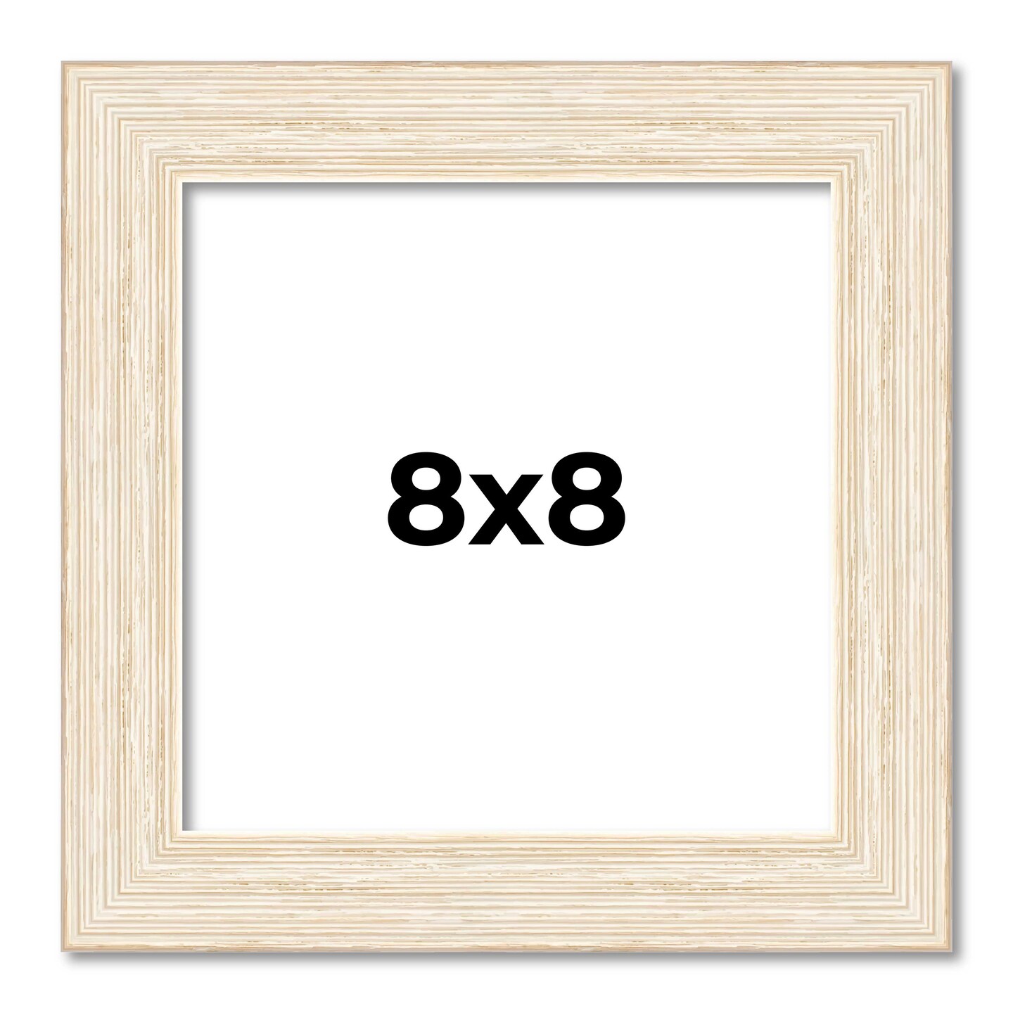 8x8 Wide Barnwood Picture Frame with UV-Resistant Acrylic & Acid Free ...