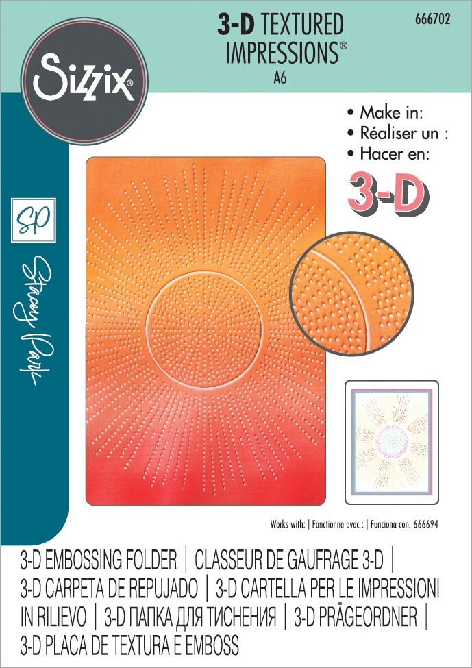 Sizzix 3D Textured Impressions Emboss Folder By Stacey Park-Shine ...