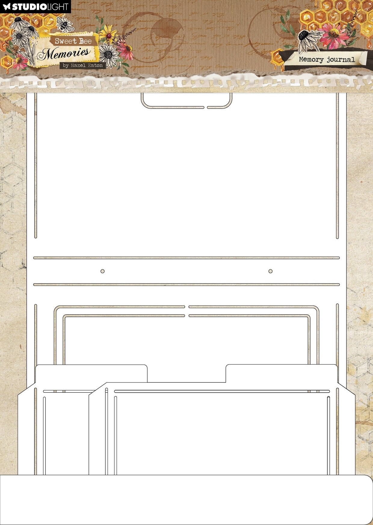 Hazel Eaton Sweet Bee Memories Stencils 10.15"X14.09" 4/Pkg-Nr. 06 ...