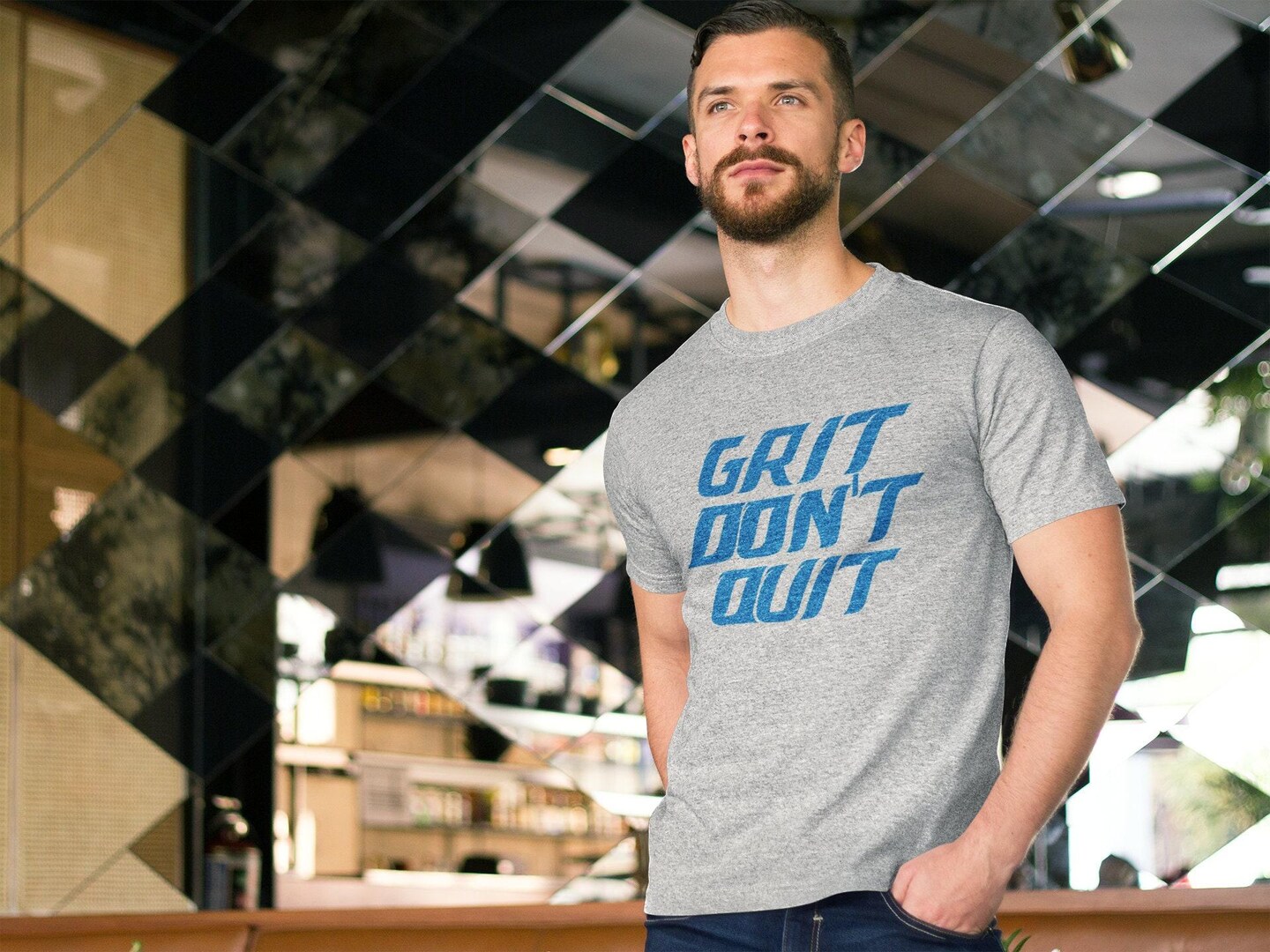 Grit Don't Quit Detroit Mens T-shirt 1549-M | MakerPlace by Michaels