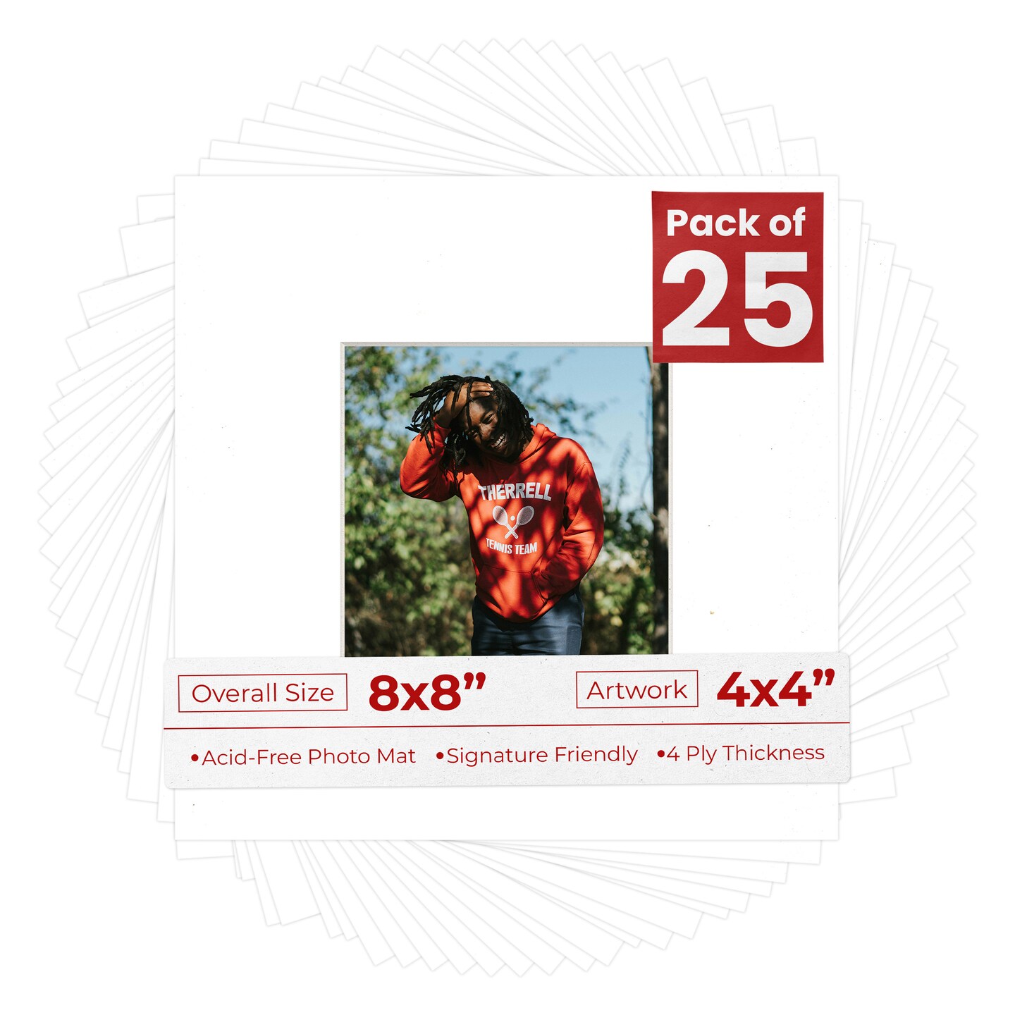 Golf Ball Texture Mat Board for 8x8 Frames - Fits 4x4 Photos | Michaels