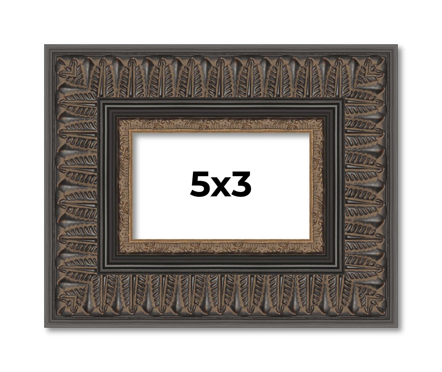 3x5 Museum Picture Frame with UV-Resistant Acrylic & Acid Free Backing ...