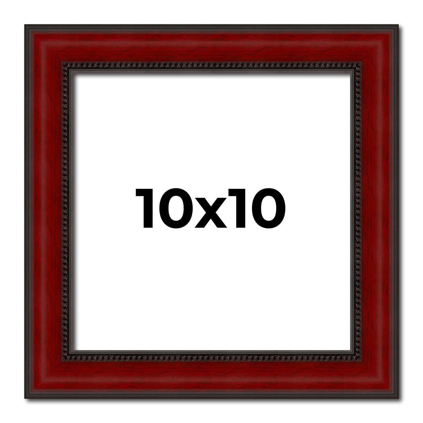 10x10 Weathered Red Picture Frame - UV Acrylic, Foam Board Backing ...