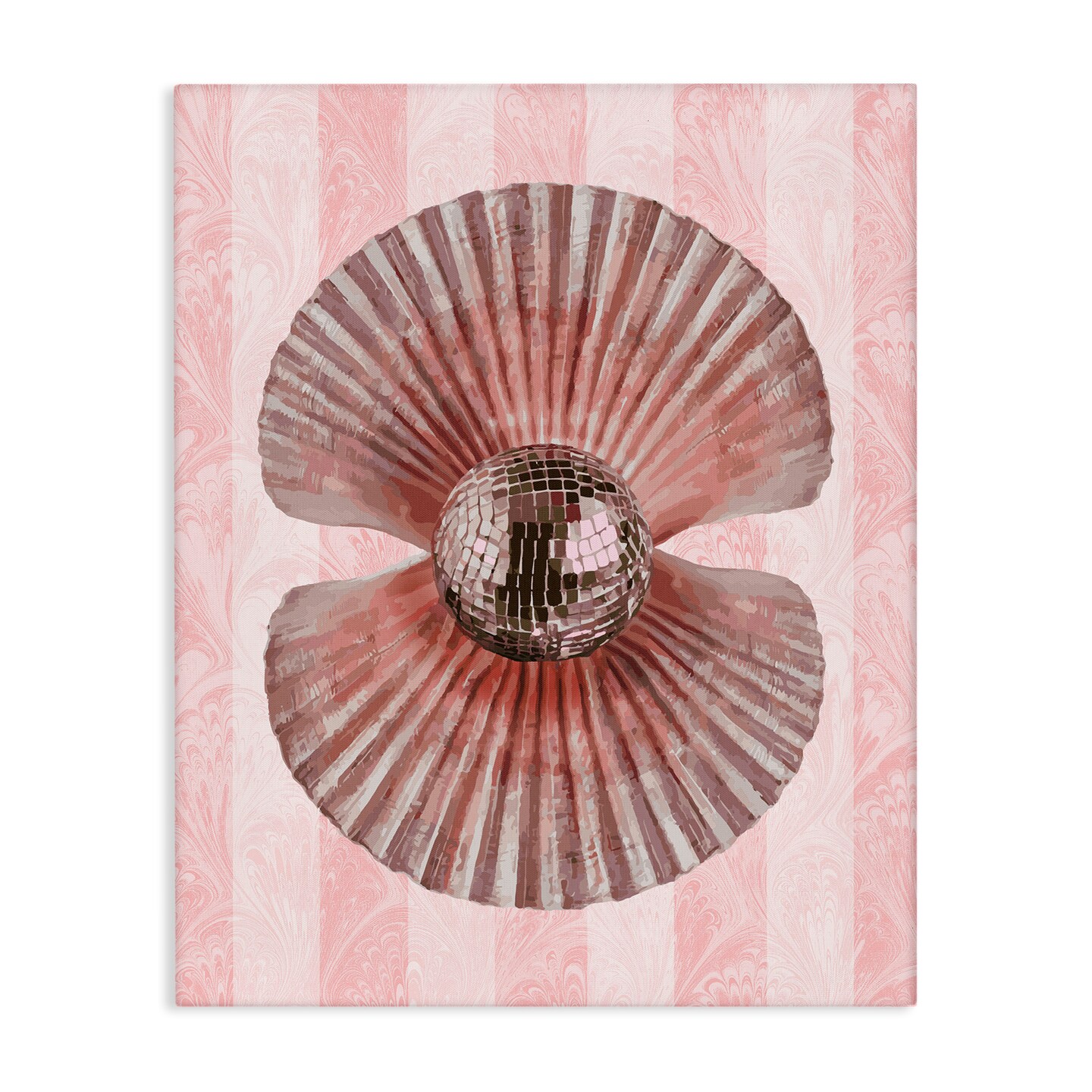 Stupell Industries Disco Pearl in Clam Shell Canvas Design by Lil' Rue ...