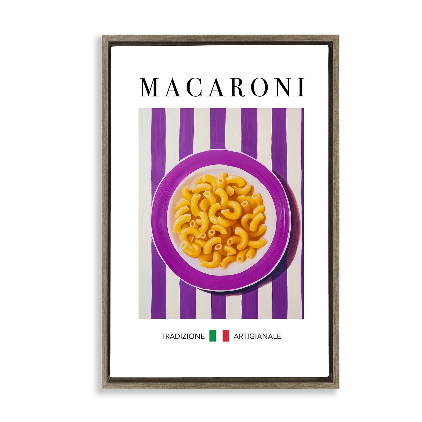 Stupell Industries Traditional Macaroni Pasta Floating Frame Design by ...
