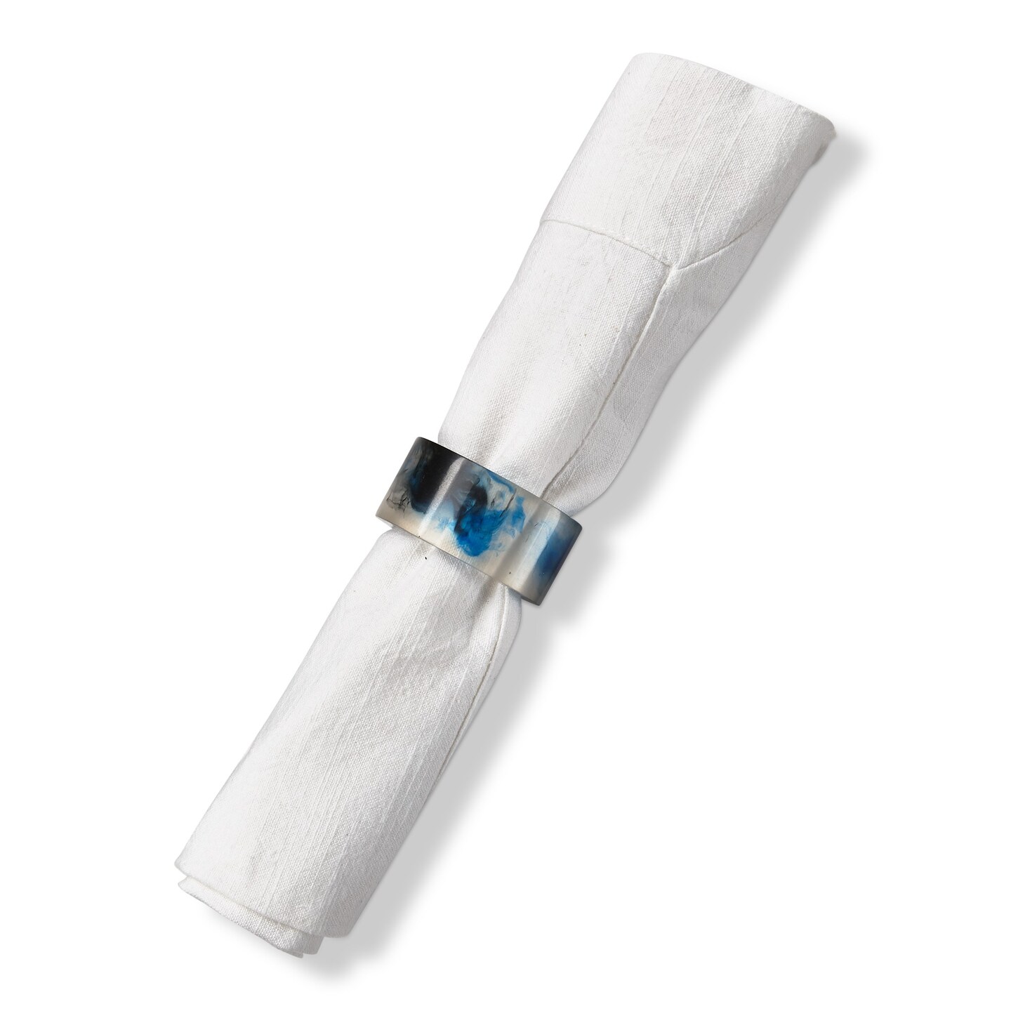 Blue Ink Polyresin Napkin Ring, 2.0L x 2.0W in. | Michaels