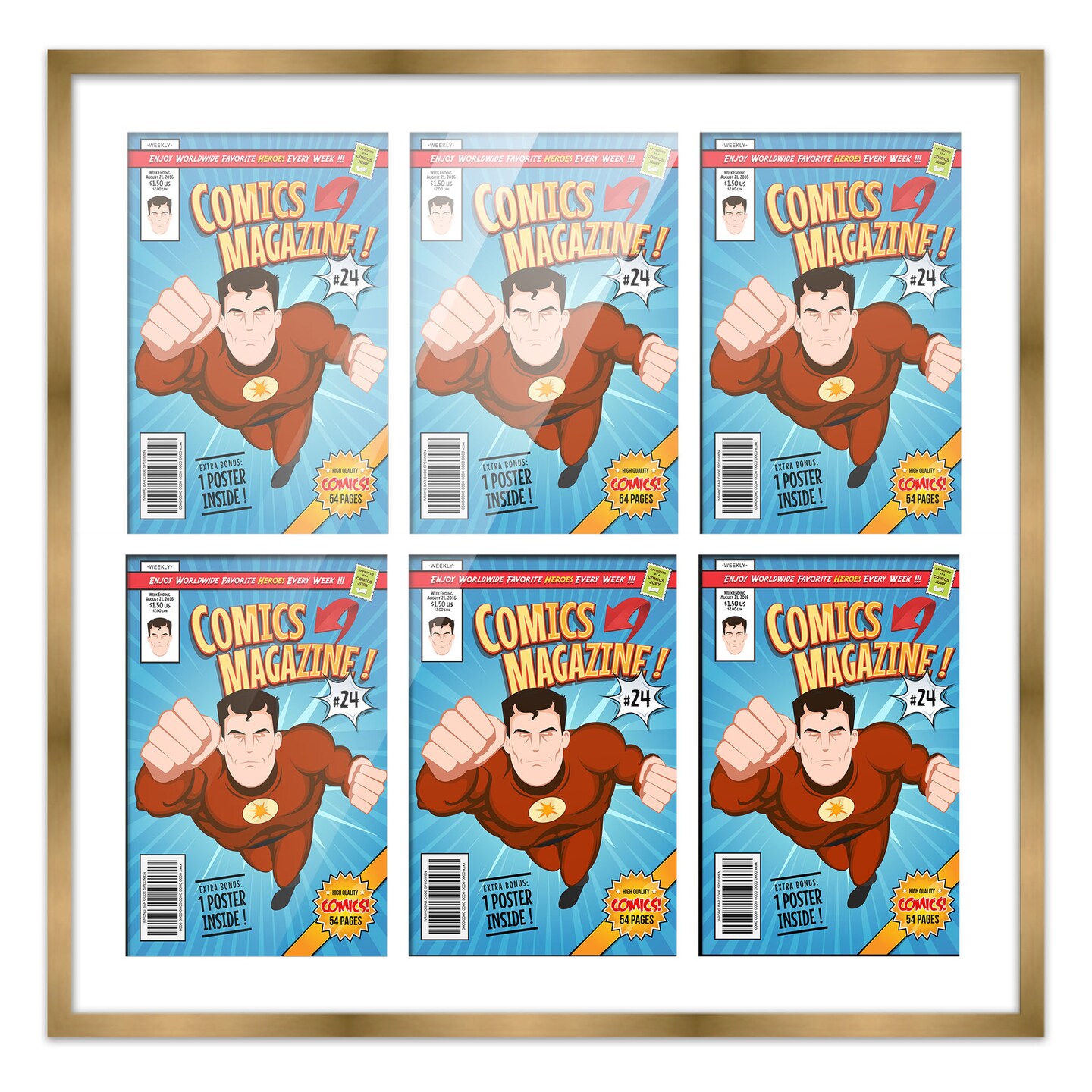 Comic Book Display Frame for Current Era Comic Published After 1985 ...