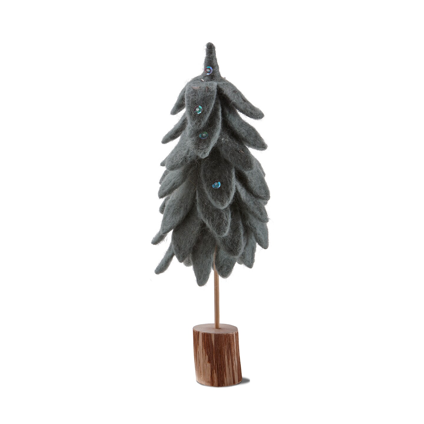 Wooly Felt Tree W/ Log Base Small Size | Michaels
