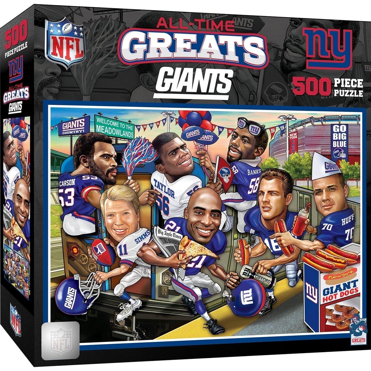 York Giants 500 Piece Jigsaw Puzzle Nfl All Time Greats Recycled ...