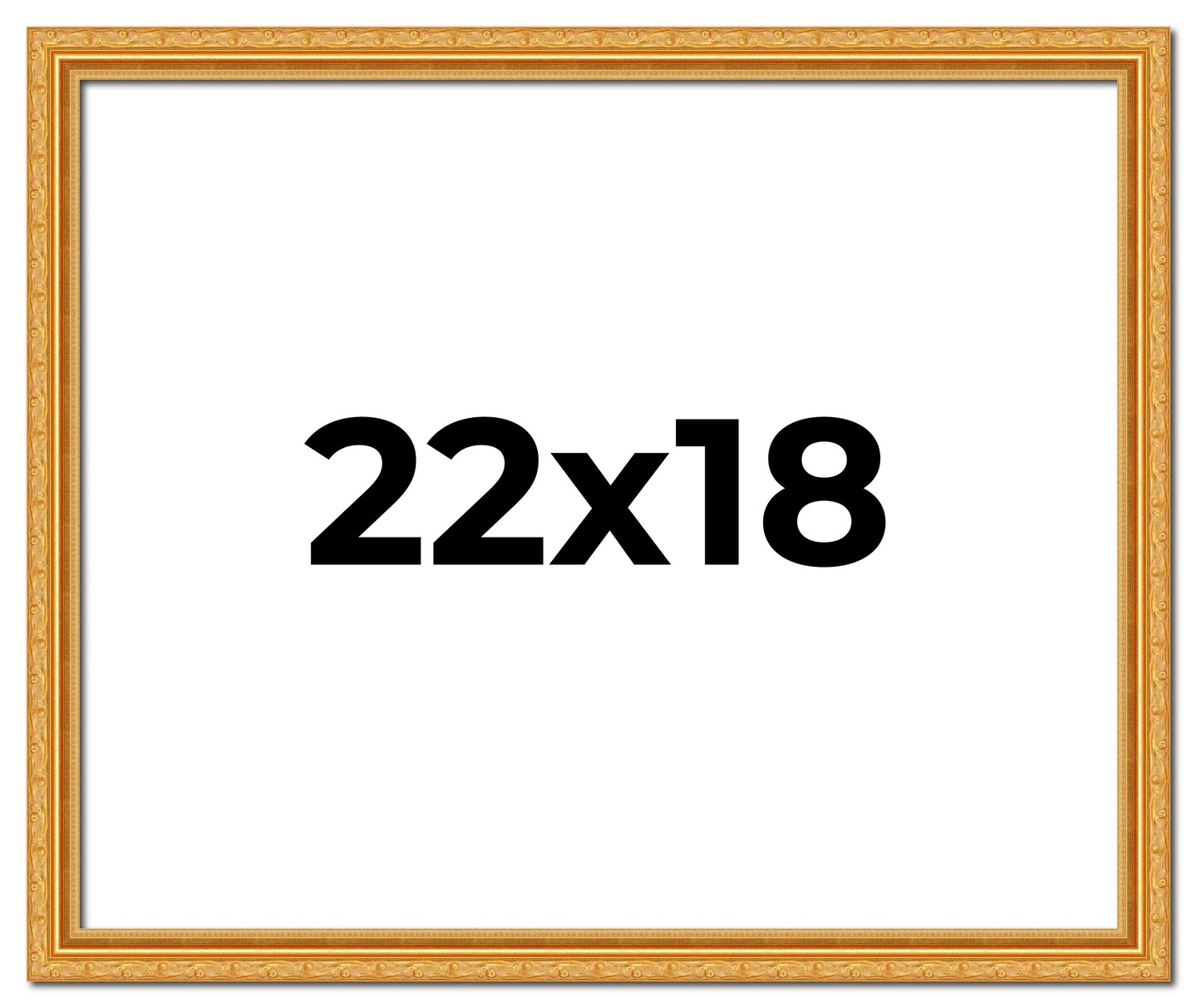22x18 Solid Wood Antique Picture Frame with UV-Resistant Acrylic & Acid ...