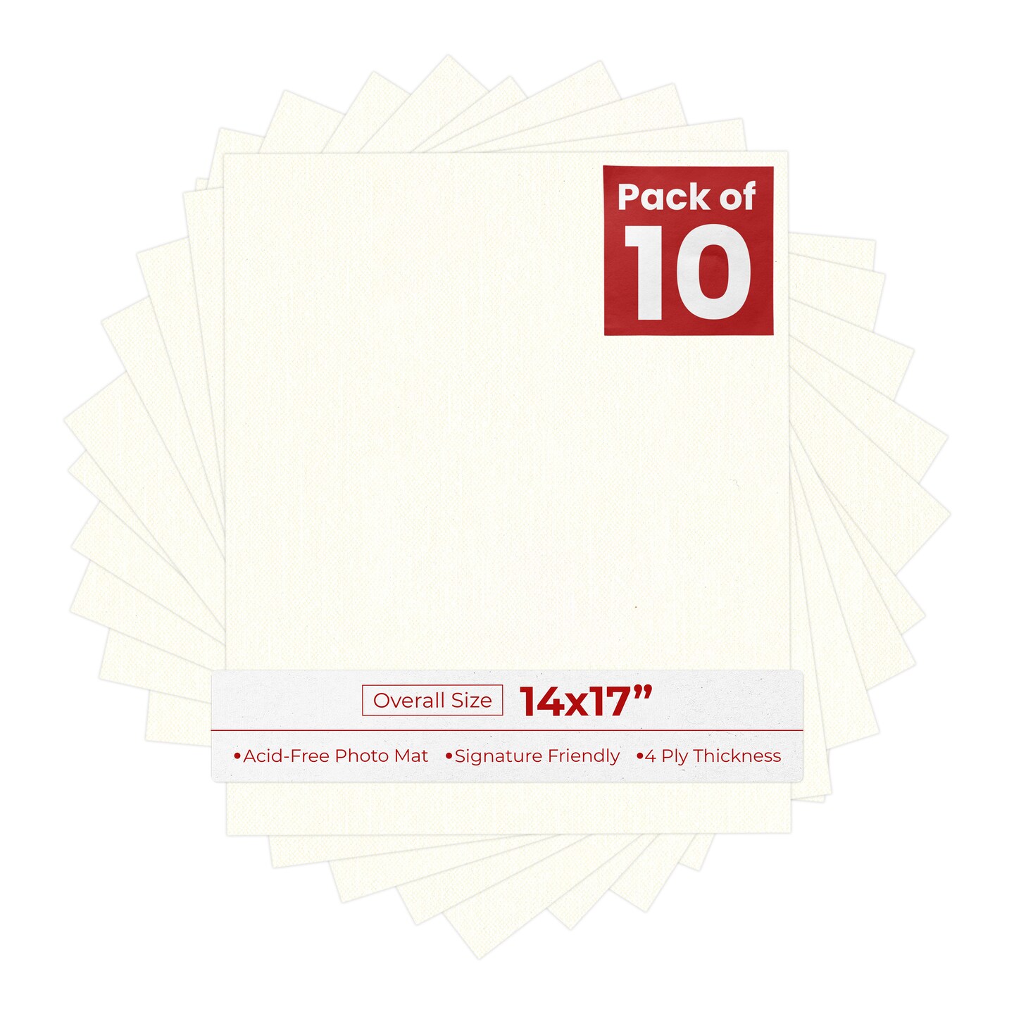 Beige Canvas 14x17 Uncut Mat Board - Blank Sheets, No Opening, Color ...