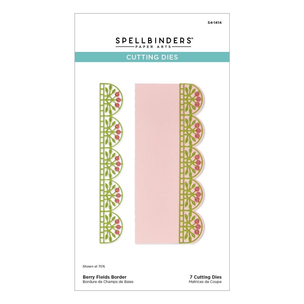 Spellbinders Etched Border Dies Vivid Expressions Collection-Berry Fields | Michaels