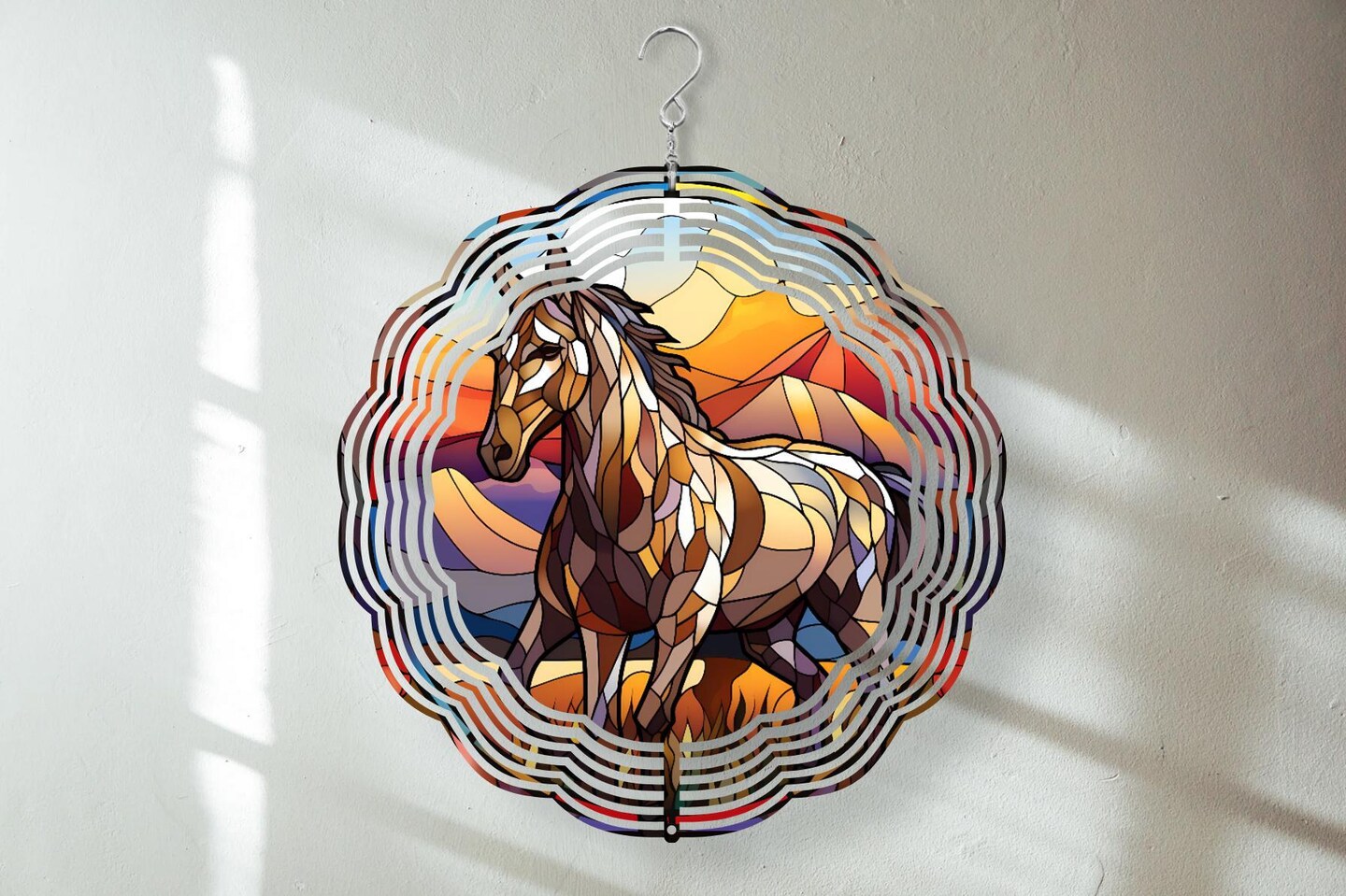 Rustic Horse Wind Spinner, 4 Design Choices, Metal Garden Art ...