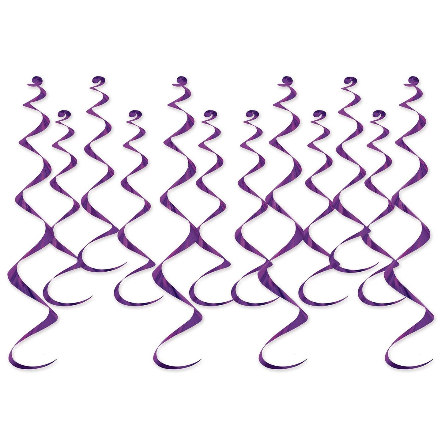 72 Pack Beistle Metallic Party Whirls purple | Michaels