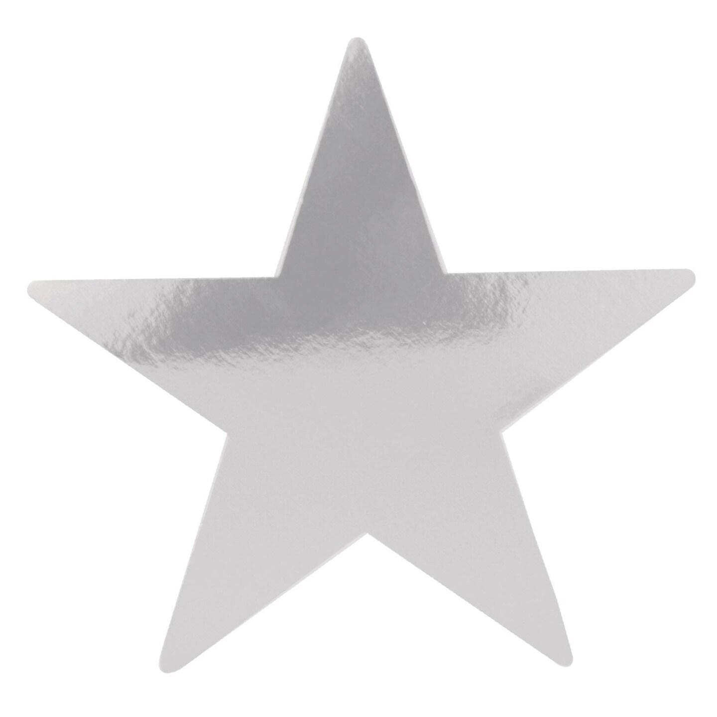 72 Pack Beistle 5" Foil Star Cutout - Silver | Michaels