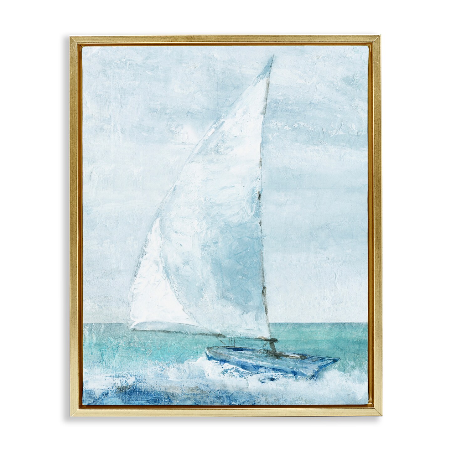 Stupell Industries Sailboat with Curved Mast Floating Frame By Carol ...