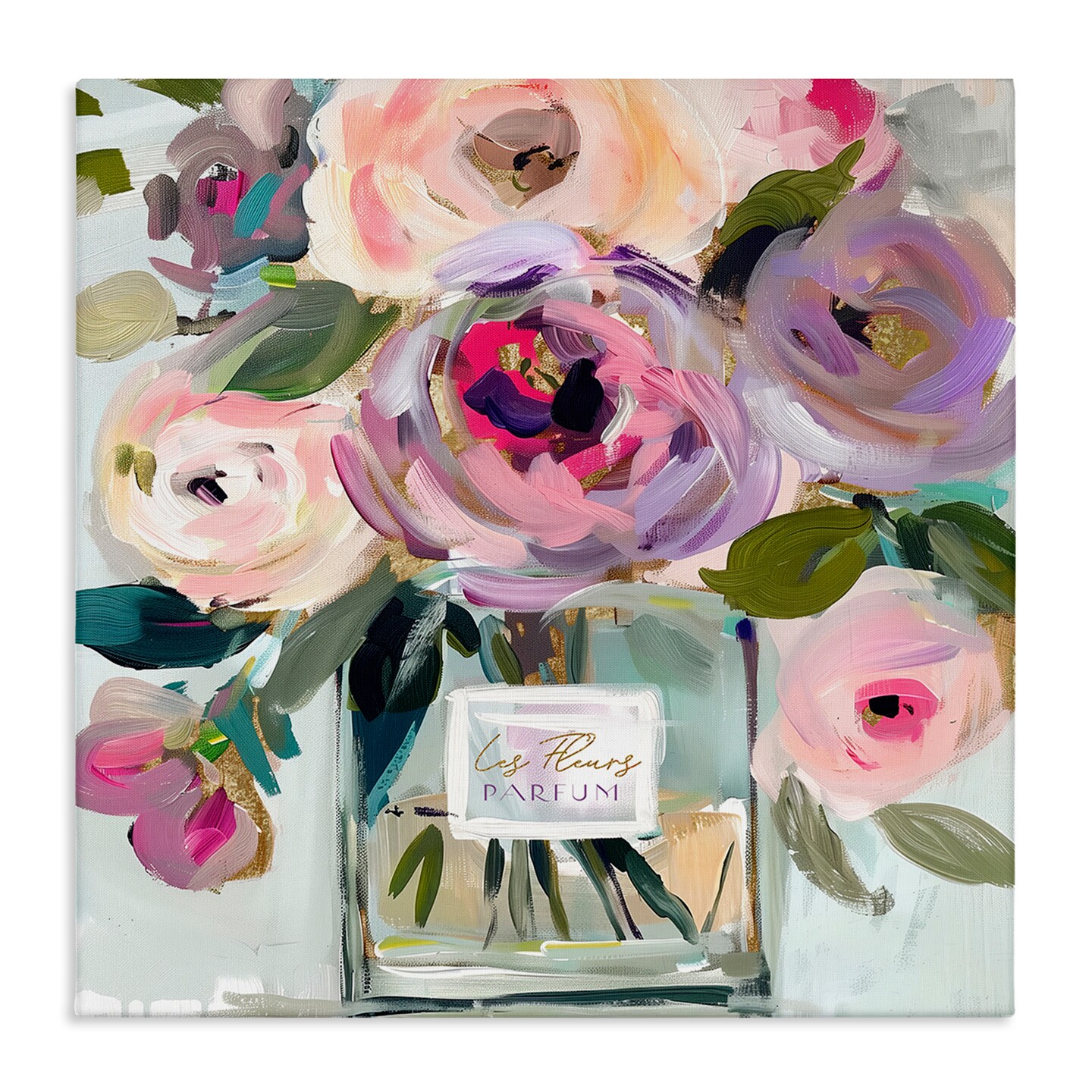 Stupell Industries Romantic Perfume Bottle Bouquet Canvas By Annabelle ...